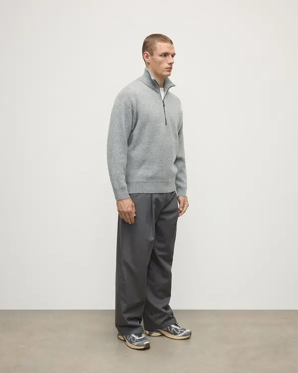 Johnstons Of Elgin Double Face Half Zip Jumper
