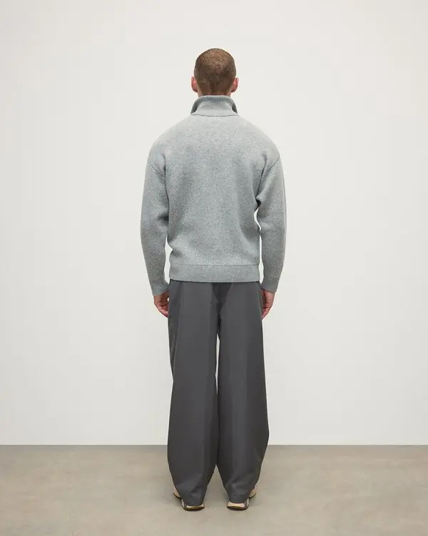 Johnstons Of Elgin Double Face Half Zip Jumper