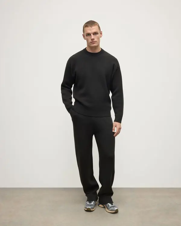 Johnstons Of Elgin Double Faced Dark Tapered Joggers - Grey