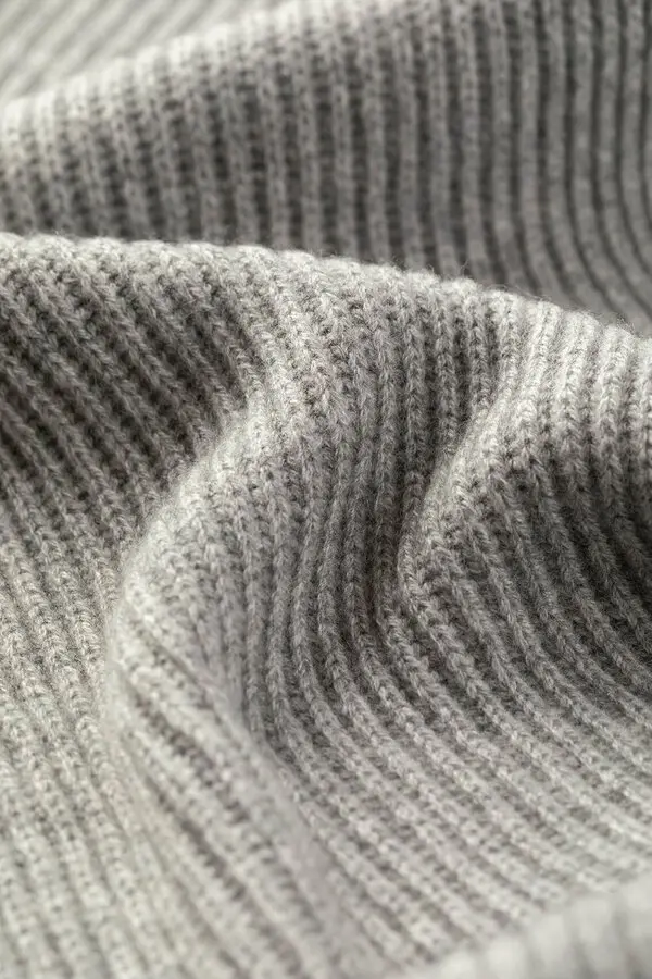 Johnstons Of Elgin Light Cashmere Ribbed Scarf