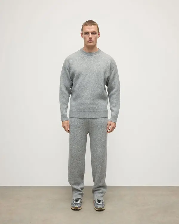 Johnstons Of Elgin Double Face Light Tapered Jogger - Grey
