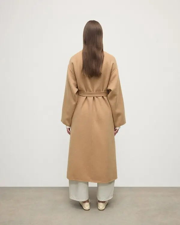 Johnstons Of Elgin Cashmere Wrap Coat - Brown