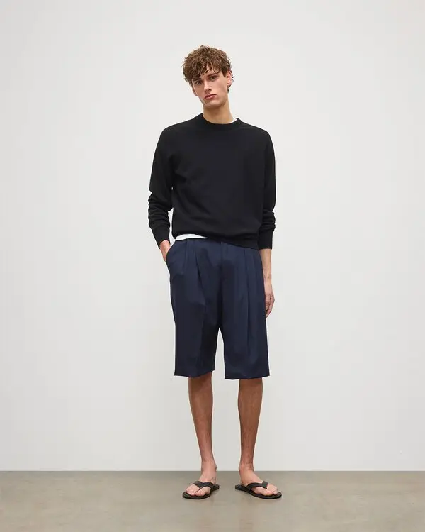 Johnstons Of Elgin Classic Cashmere Crew Jumper - Black