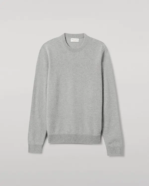 Johnstons Of Elgin Cashmere Crew Neck Jumper - Grey