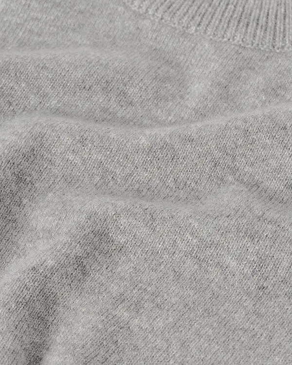Johnstons Of Elgin Cashmere Crew Neck Jumper - Grey