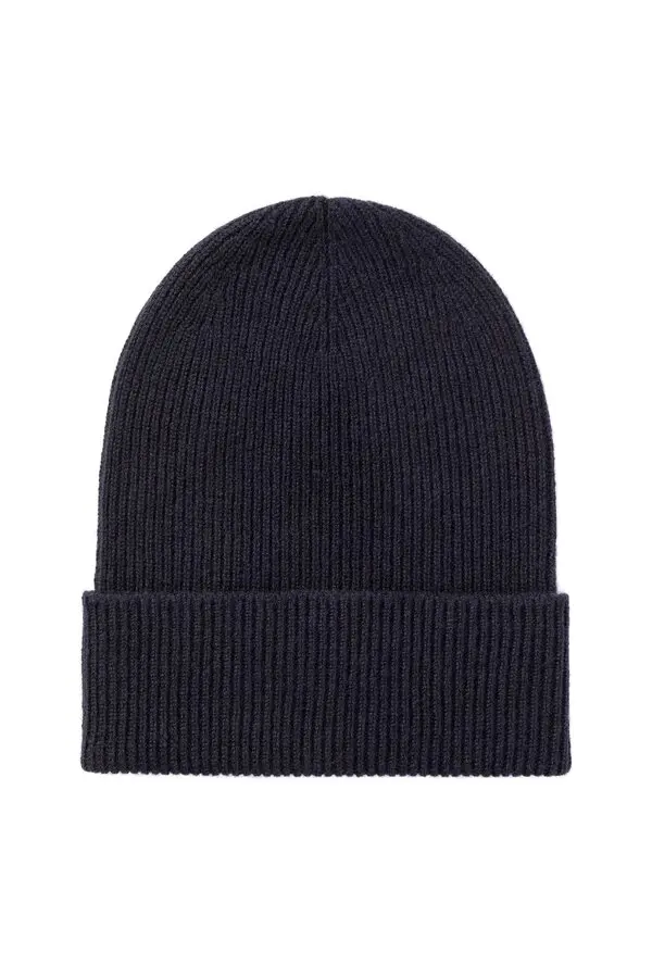 Johnstons Of Elgin Slouchy Cashmere Beanie - Navy