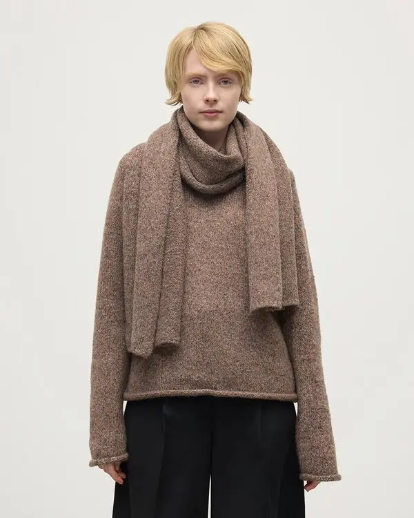 Johnstons Of Elgin Cashmere Bouclé Scarf