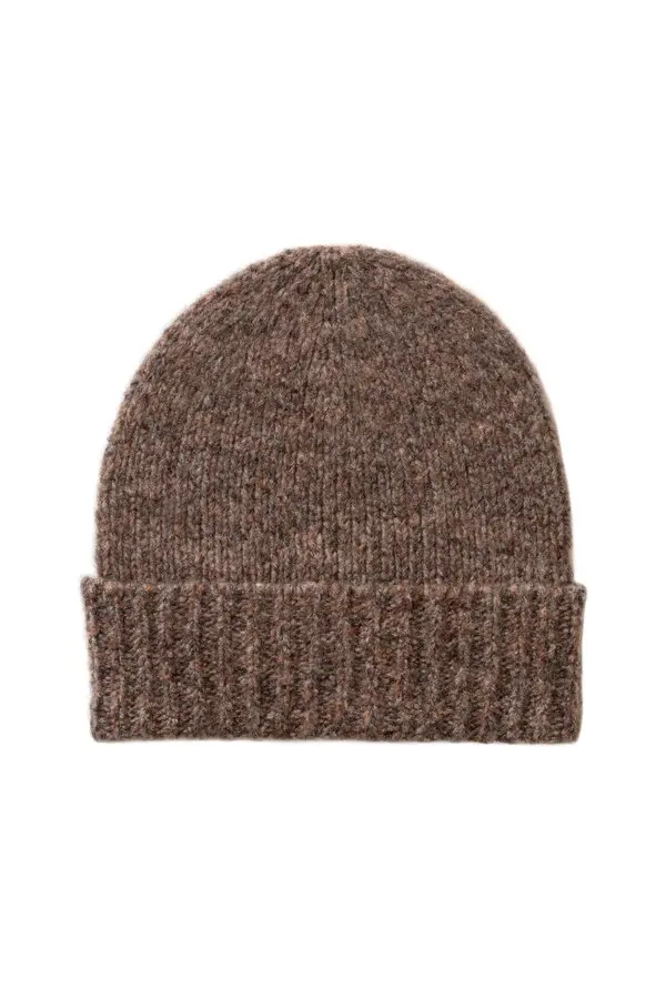 Johnstons Of Elgin Cashmere Bouclé Beanie - Brown
