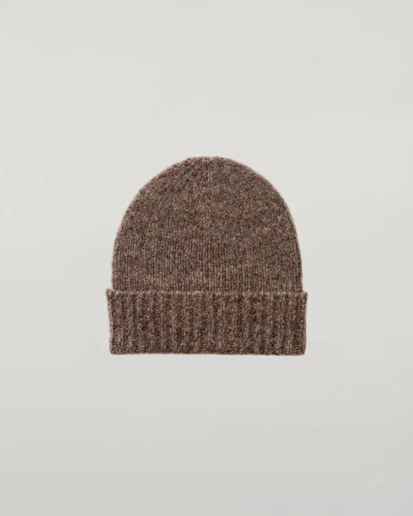 Johnstons Of Elgin Cashmere Bouclé Beanie - Brown