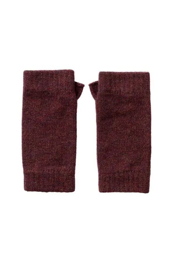 Johnstons Of Elgin Cashmere Wrist Warmers - Red