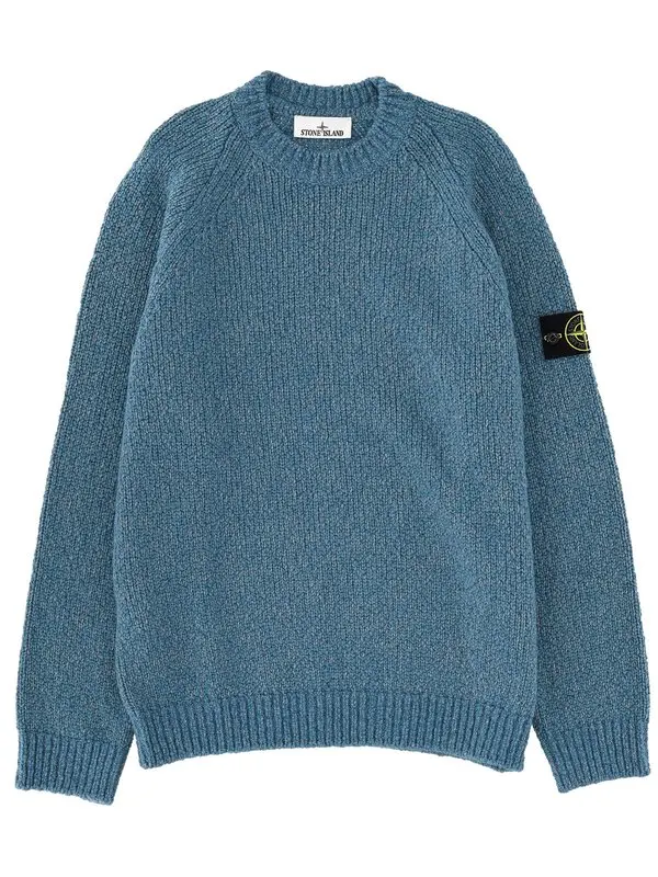 Stone Island Wool Blend Sweater - Azure