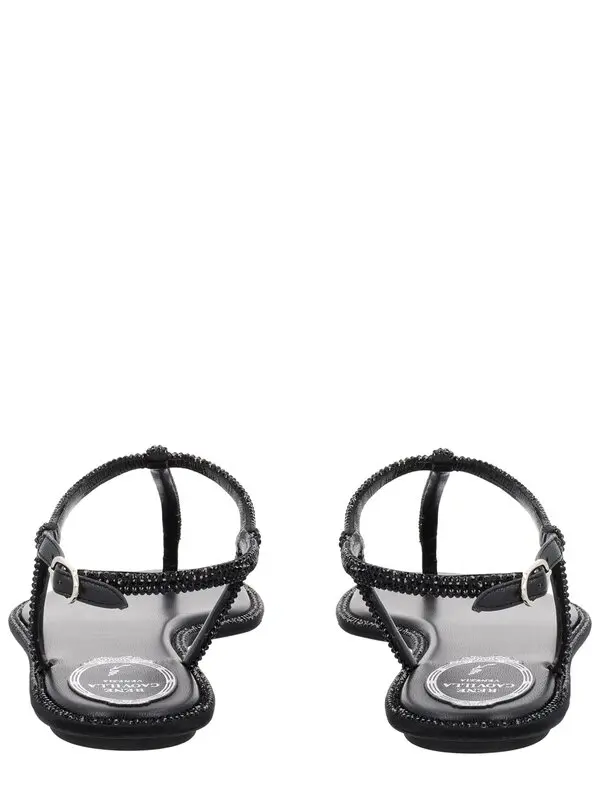 Rene Caovilla Diana Sandal - Black