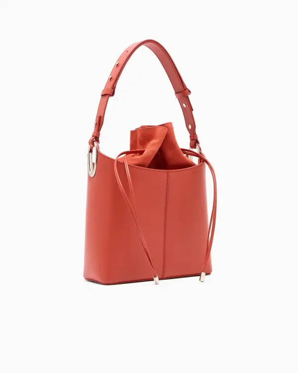 Giorgio Armani Smooth Calfskin Bucket Bag