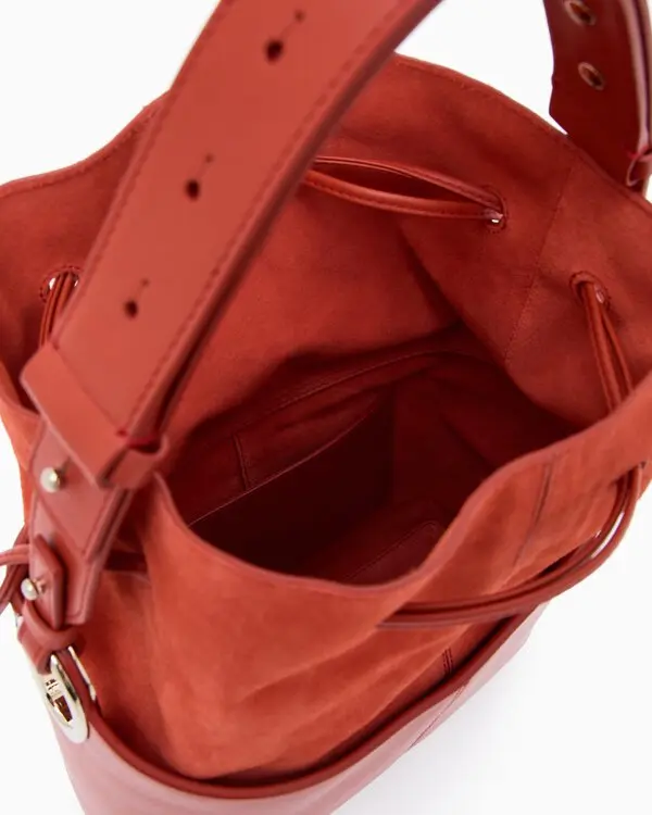 Giorgio Armani Smooth Calfskin Bucket Bag