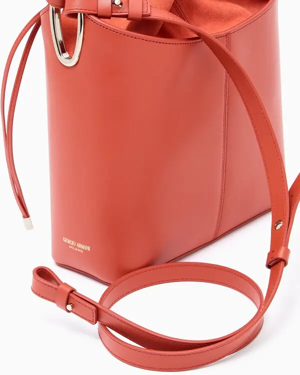 Giorgio Armani Smooth Calfskin Bucket Bag