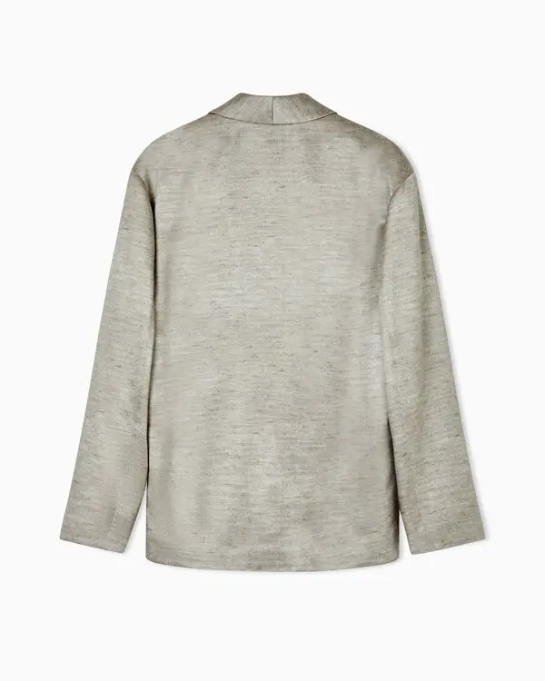 Giorgio Armani Tussah Silk Double-breasted Jacket