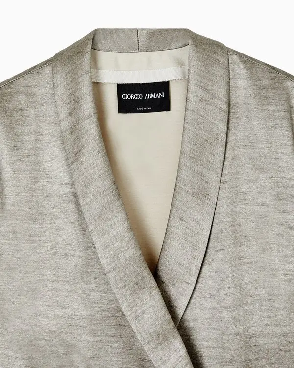 Giorgio Armani Tussah Silk Double-breasted Jacket
