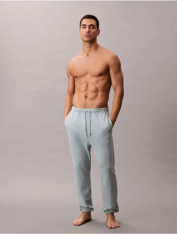 Calvin Klein Cotton Terry Blend Sleep Jogger - Cloud Blue