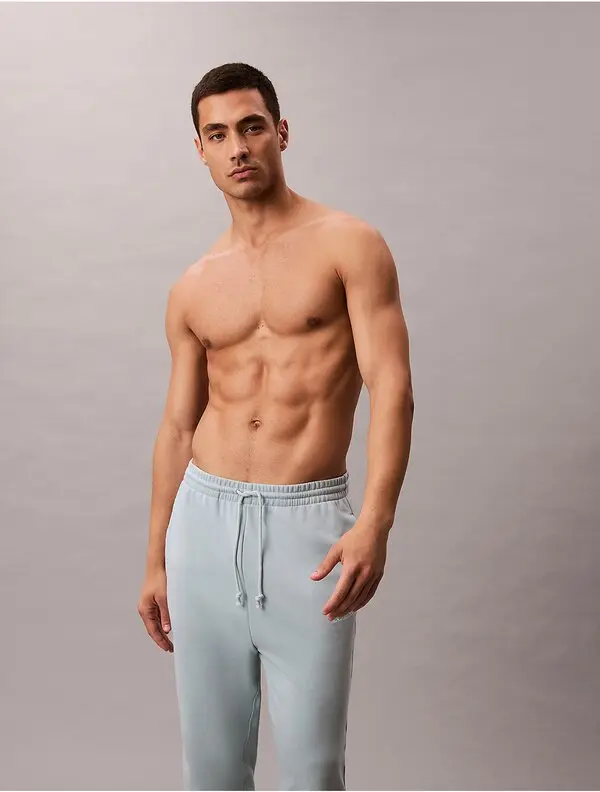 Calvin Klein Cotton Terry Blend Sleep Jogger - Cloud Blue