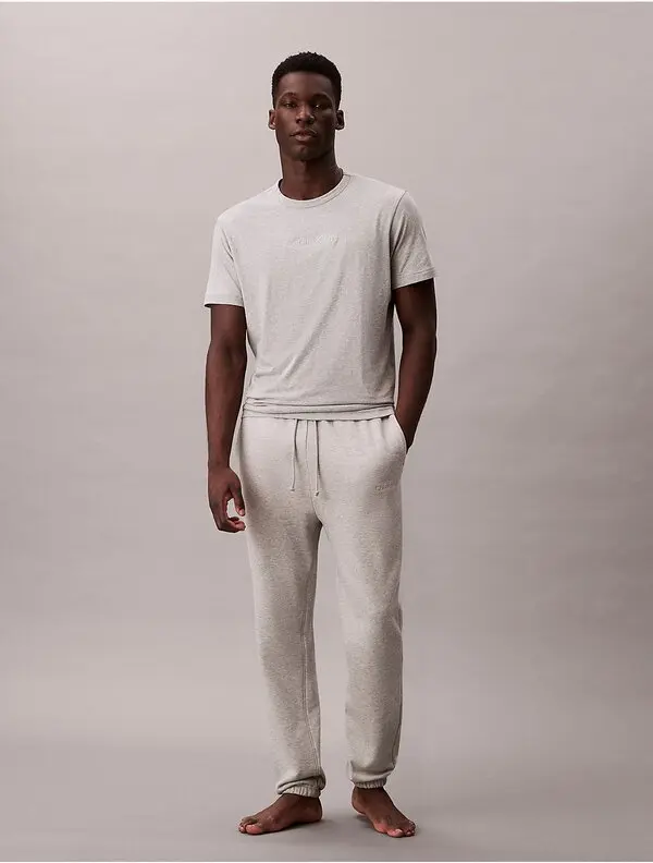 Calvin Klein Cotton Terry Blend Sleep Jogger - Grey Heather