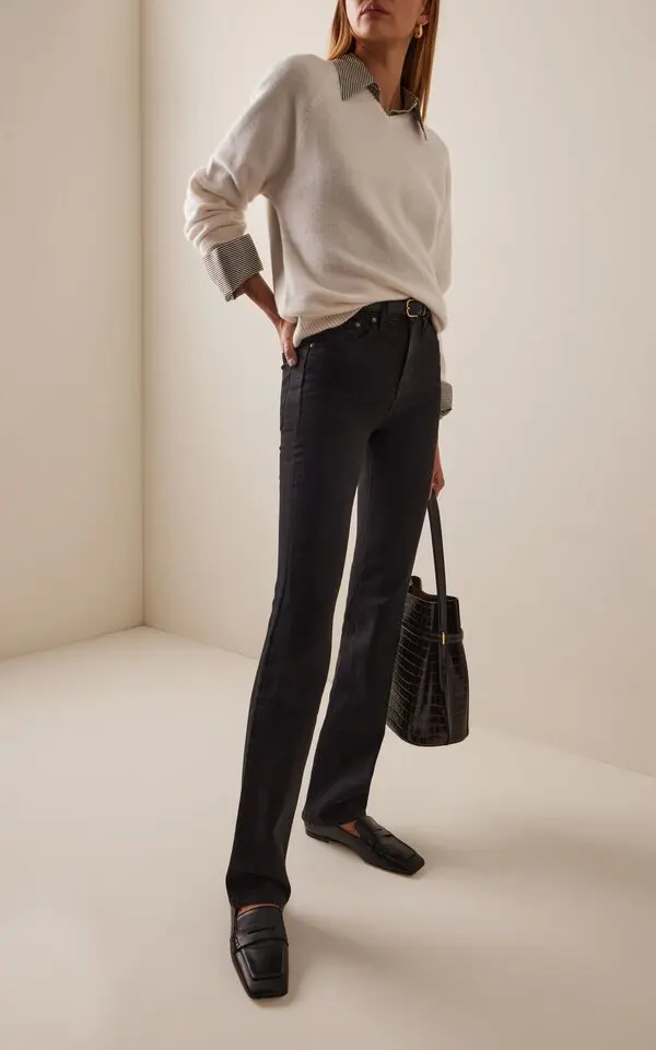 Aflalo Miller Stretch High-rise Slim Bootcut Jeans