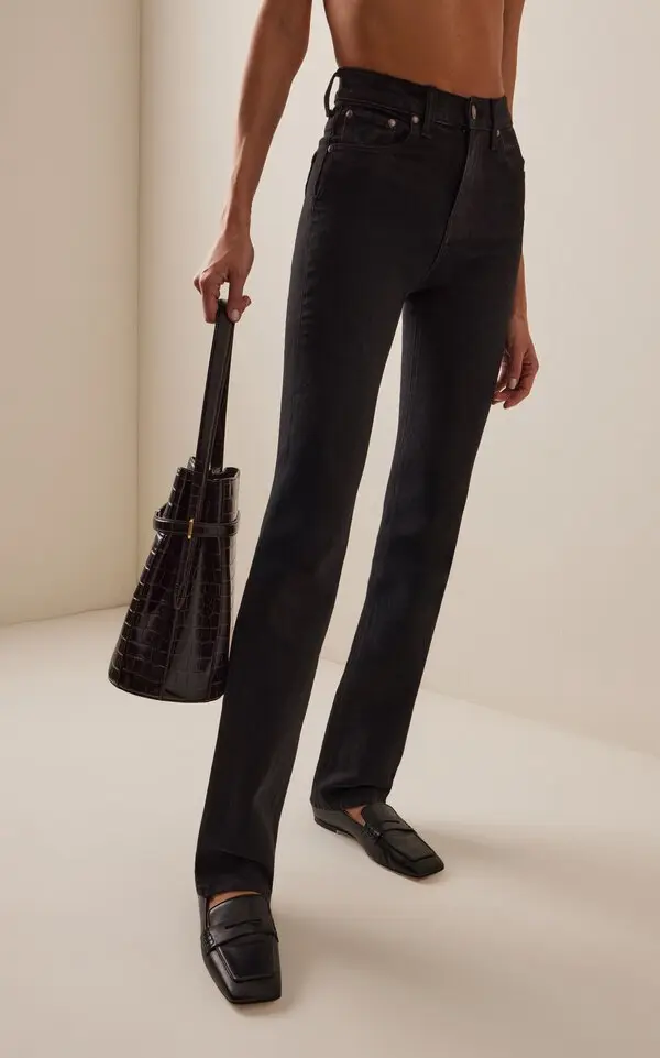 Aflalo Miller Stretch High-rise Slim Bootcut Jeans