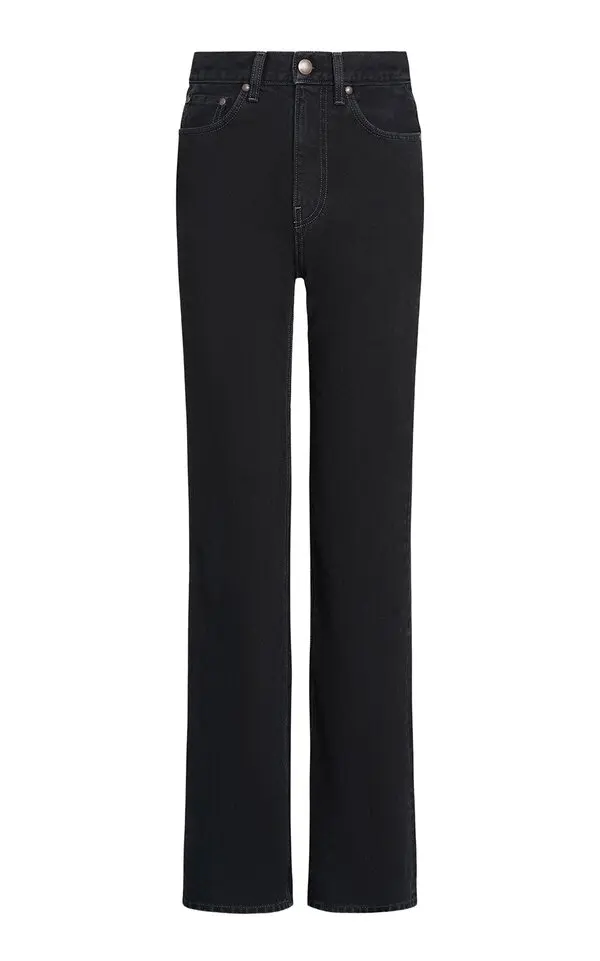 Aflalo Brontë High-rise Flared Jeans - Black
