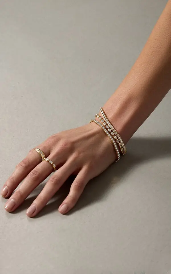 FIAMETTA 14k White Gold Diamond Tennis Bracelet