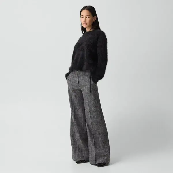 Theory Wide-leg Pant In Malfile Wool