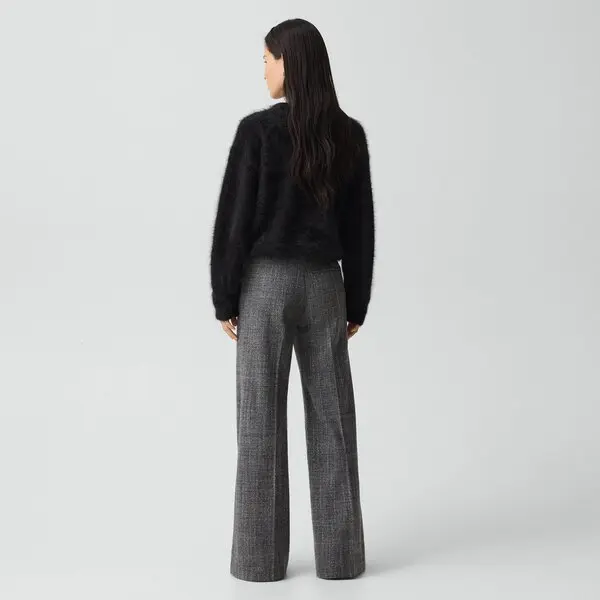 Theory Wide-leg Pant In Malfile Wool