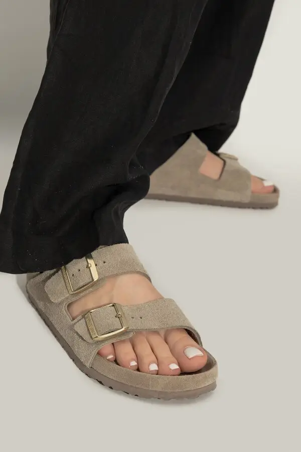 BIRKENSTOCK Arizona Bs Slides - Beige
