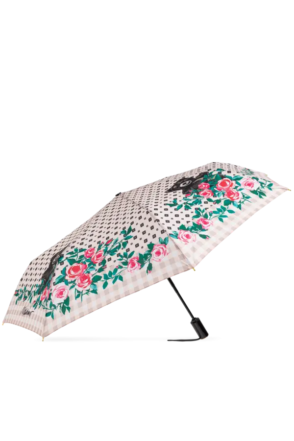 Moschino Folding Umbrella - Cream