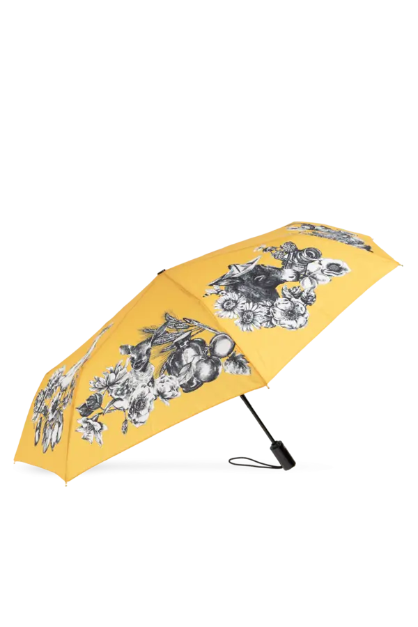 Moschino Folding Umbrella - Yellow