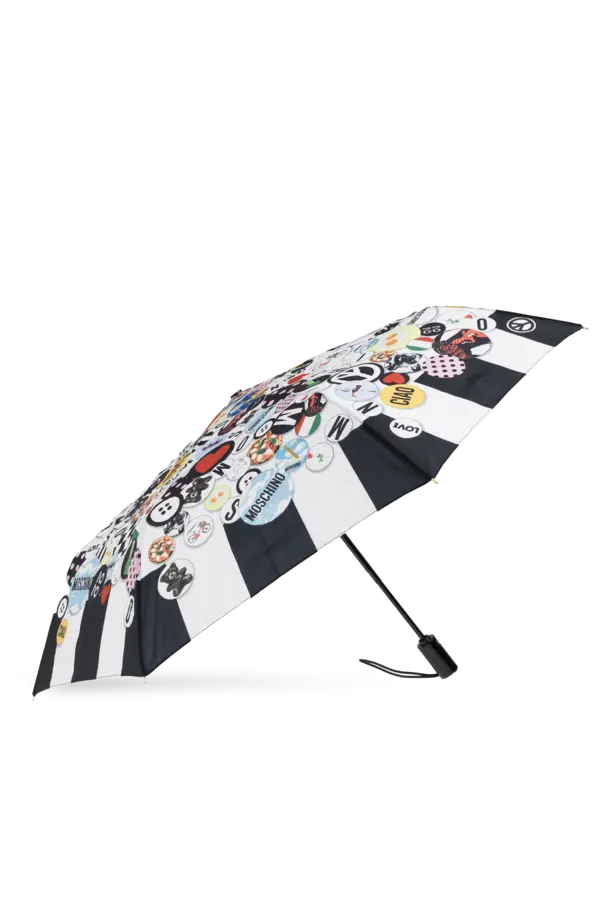 Moschino Folding Umbrella - Multicolour