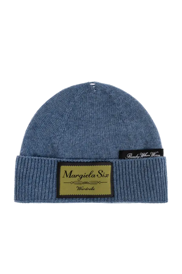 MAISON MARGIELA Logo Wool Cap - Blue