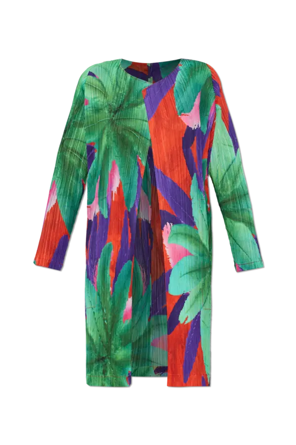 Issey Miyake Pleated Coat - Multicolour
