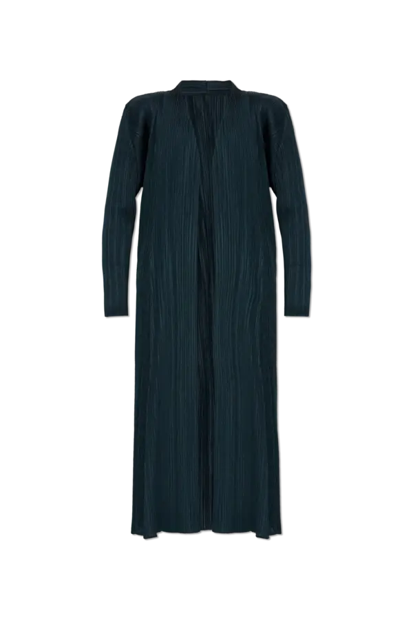 Issey Miyake Pleated Coat - Green