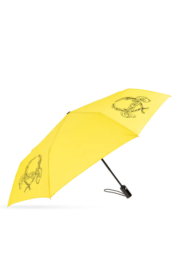 Moschino Folding Umbrella - Yellow