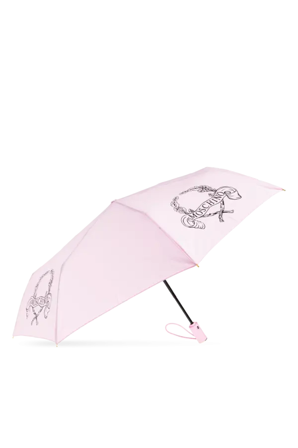 Moschino Folding Umbrella - Pink