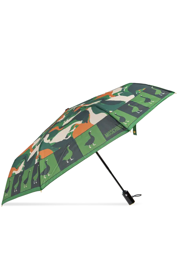 Moschino Folding Umbrella - Green
