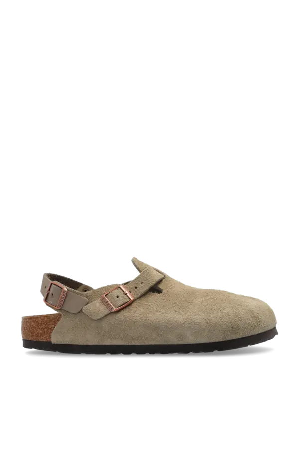 BIRKENSTOCK Clogs With Ankle Strap - Beige