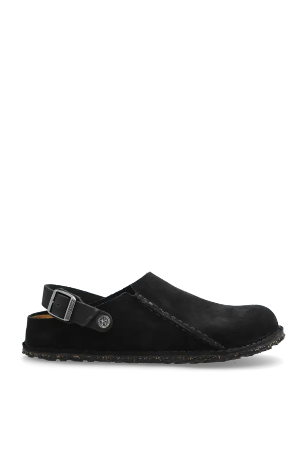 BIRKENSTOCK Premium Suede Slides - Black