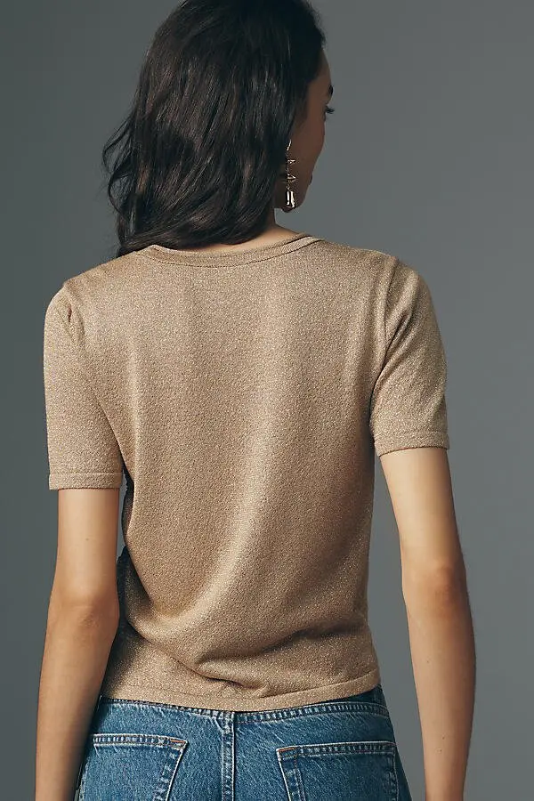 Anthropologie Short-sleeve Crew-neck Tee