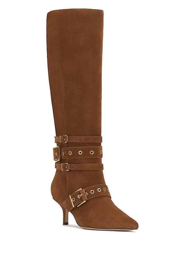 Vince Camuto Tyleen Moto Kitten-heel Tall Boots