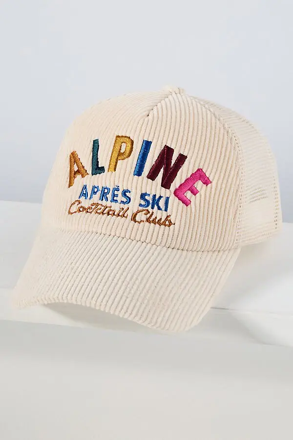 WORN/WEST Après Ski Trucker Hat - Cream Alpine