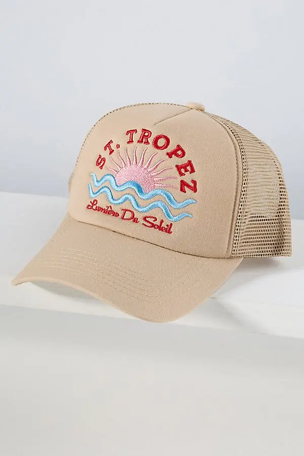 WORN/WEST Coastal Trucker Cap - Tan St. Tropez