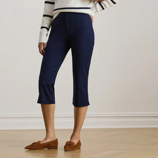 Ralph Lauren Stretch Cotton Capri Pants - Refined Navy