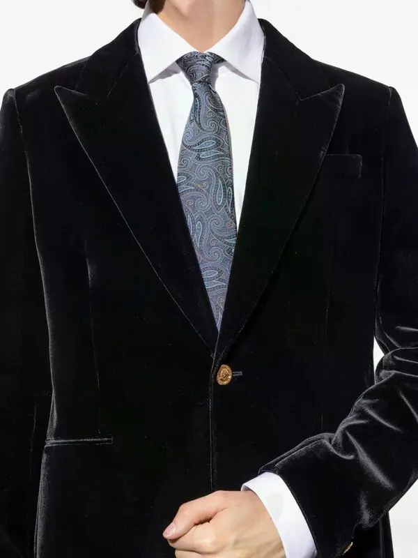 Etro Paisley-patterned Neck Tie - Blue