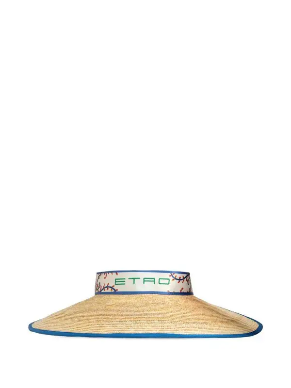 Etro Logo Detailed Visor - Neutrals