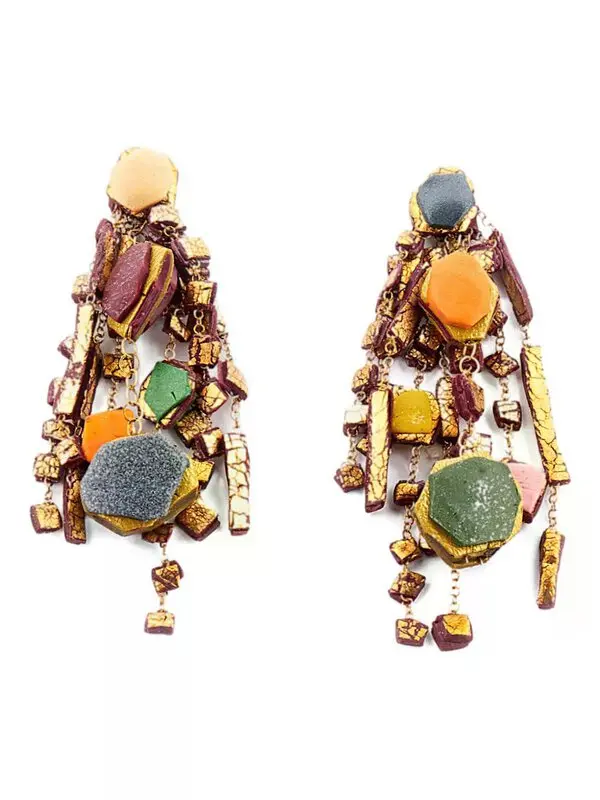 GFW Handmade Drop Earrings - Gold